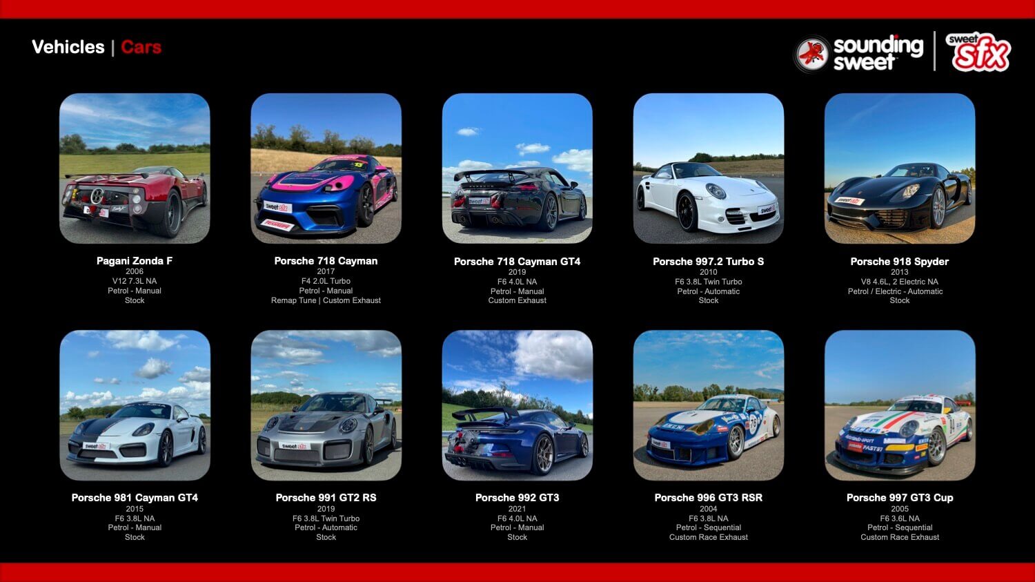 Car Sound Effects - Professional and High Quality - Sweet SFX